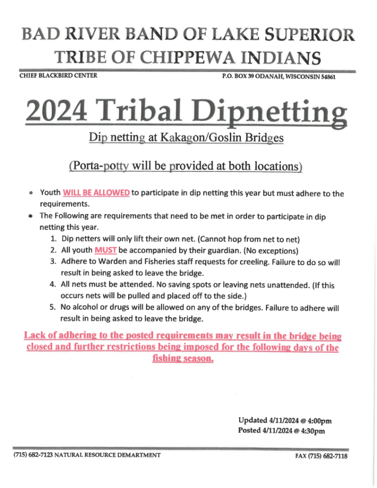 Conservation Enforcement – Bad River Tribe
