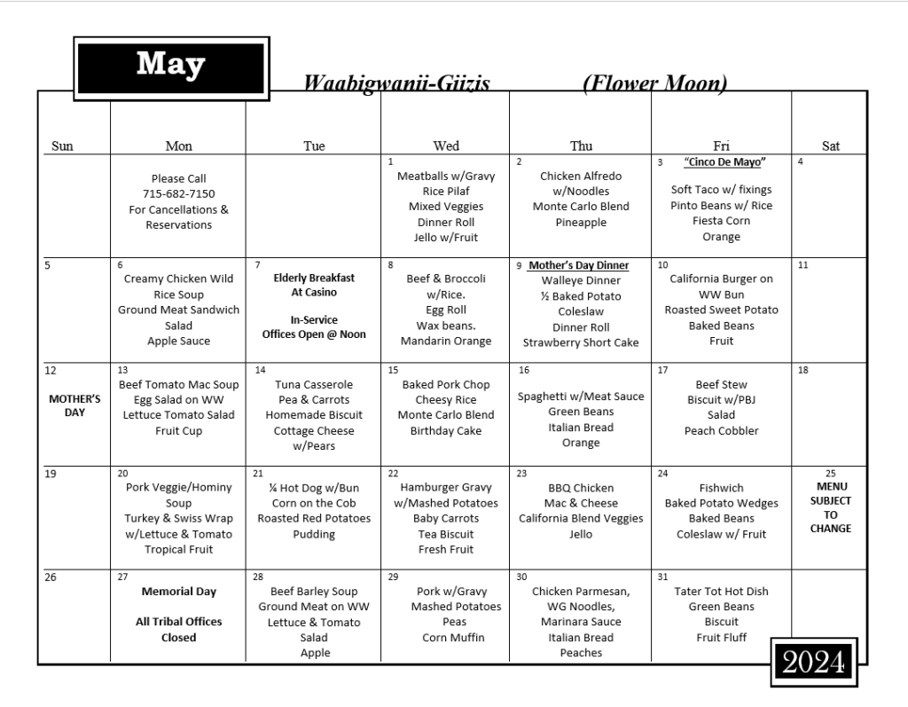 Senior Services – Bad River Tribe