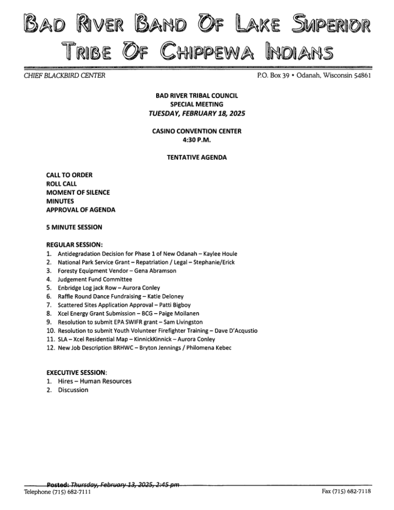 Government – Bad River Tribe