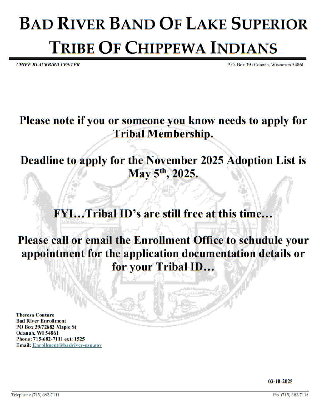 News – Bad River Tribe