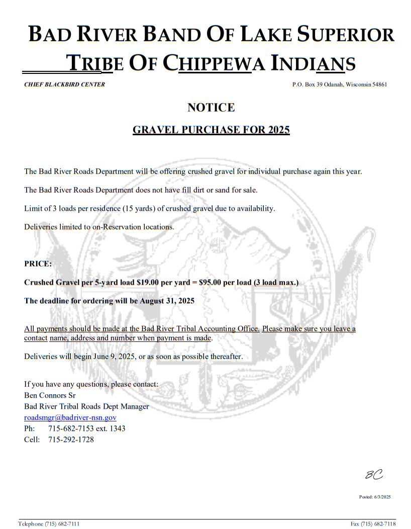 News – Bad River Tribe